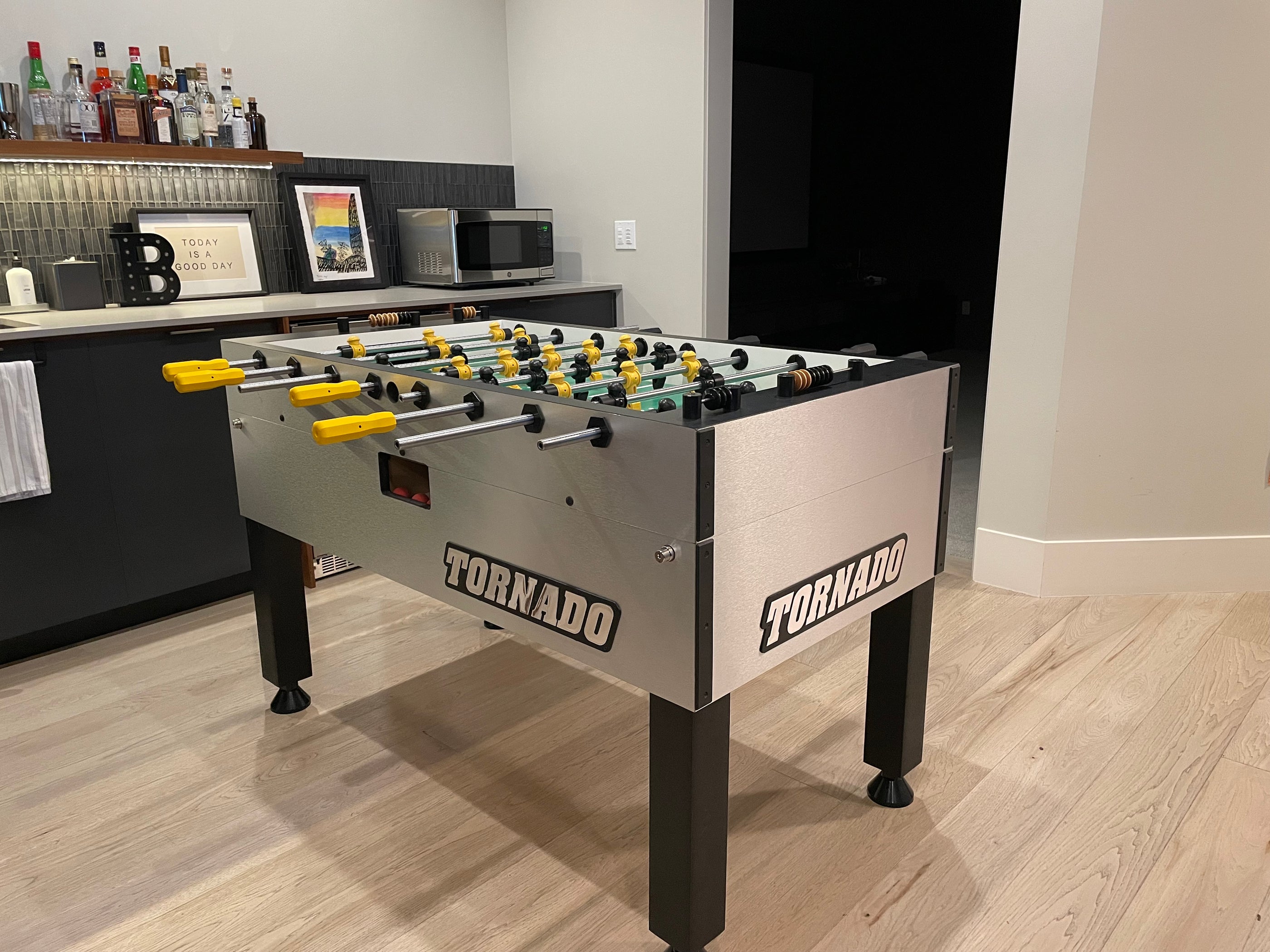 Tornado Tournament T-3000 Competition Foosball Table in Silver ...